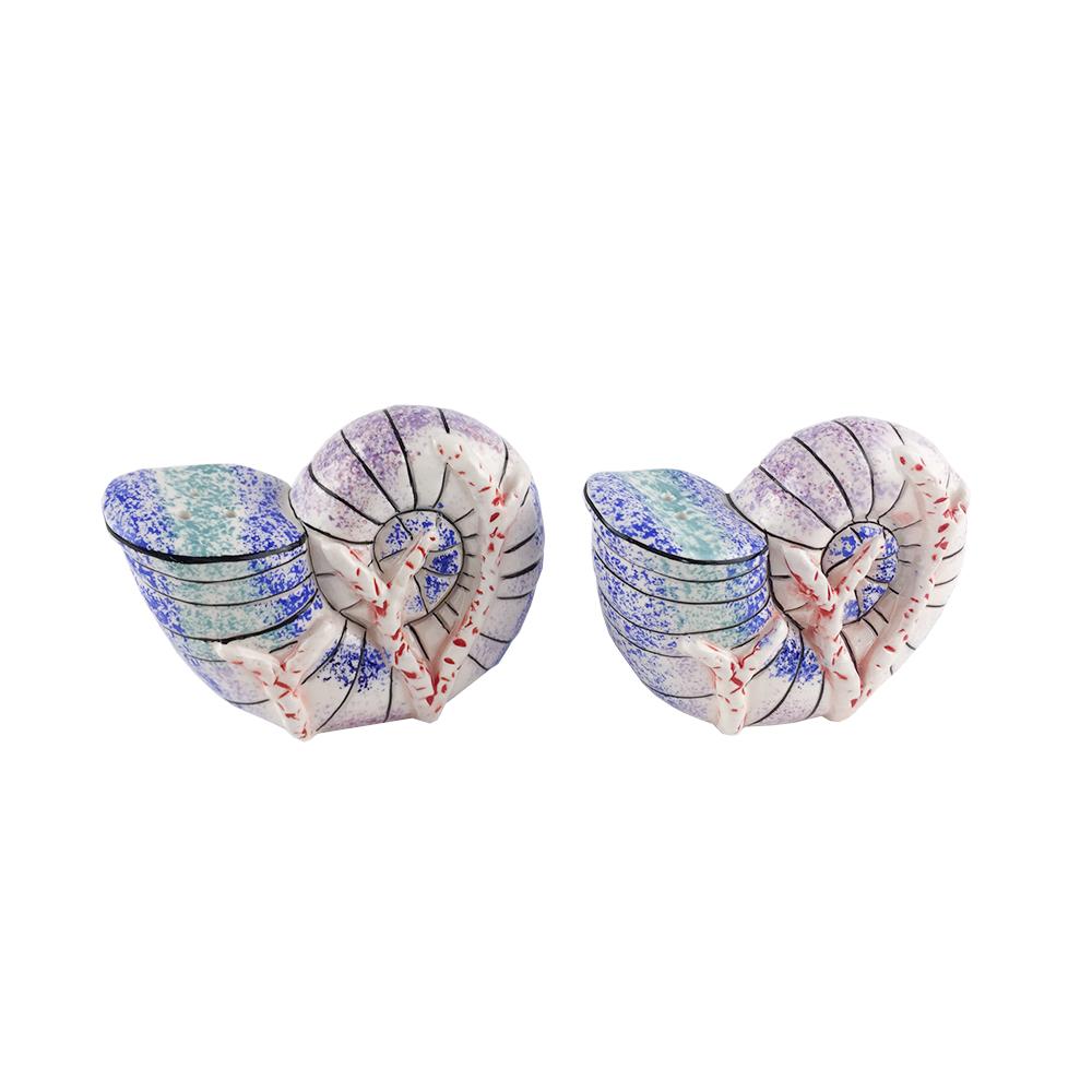 Shell Shaped Ceramic Salt And Pepper Shakers Set | Dongsheng