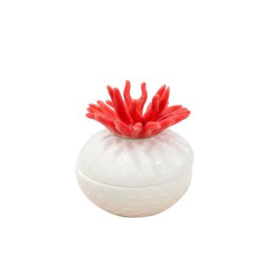 Coral Ceramic Jewelry Gift Box For Jewelry | Dongsheng