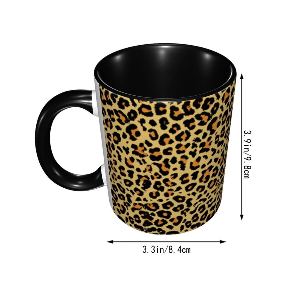 Ceramic Leopard Print Coffee Mug | Dongsheng