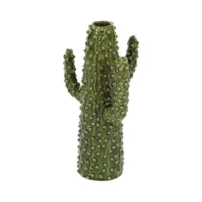 Wholesale Custom Ceramic Cactus Shape Bud Flower Vase