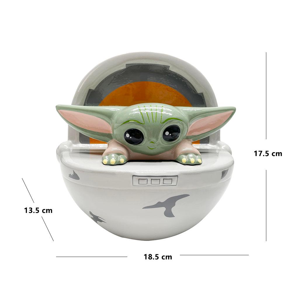 Ceramic Starwars Yoda Coin Money Box Piggy Bank